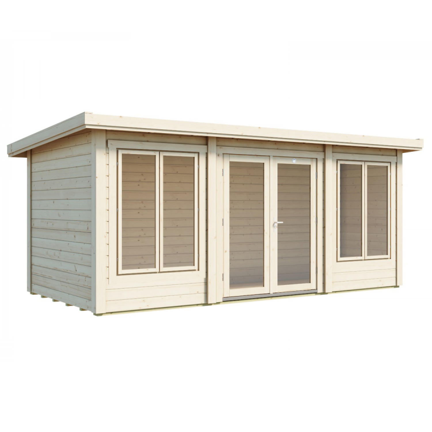 Lillevilla Pent Log Cabin 5.2m x 2.5m | The Greenhouse People